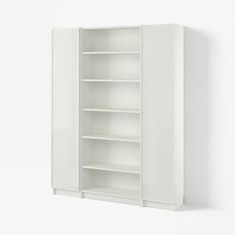 IKEA BILLY / H&Ouml;GBO Regalkombination mit Vitrinent&uuml;ren