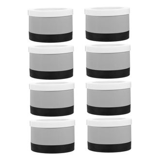 Valiclud 8 Stck Teiliges M&ouml;belbein pad Erh&ouml;hung rutschfeste M&ouml;bel Booster Vielseitig f&uuml;r Stuhl Tisch Waschmaschinenf&uuml;&szlig;e Einfache Installation Graue M&ouml;bel erh&ouml;h