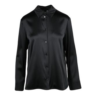Max Mara Emiro Satinhemd - - Blouses & Shirts - Damen - Schwarzk - XL