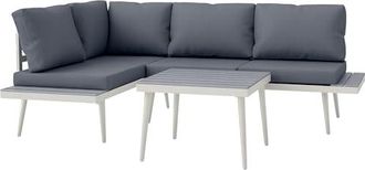 OUTSUNNY Salon de Jardin ext&eacute;rieur dangle modulable 3 pi&egrave;ces, Salon de Balcon avec Table Basse et canap&eacute;, Assise r&eacute;glable 5 Positions, Coussins rembourr&eacute;s, mob