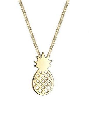 Elli Collier Femme Pendentif Ananas Ludique en Argent Sterling 925
