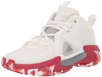 adidas Adidas Womens Exhibit Select Mid Sneaker, Core Black/White/Team Power Red, 9.5