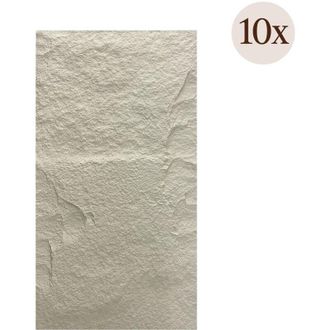 Dmora Dekorpaneel Ottiglio, 10er-Set, leicht zuschneidbar, einfach zu montieren, realistische Struktur, schalld&auml;mmend, 60x3 cm