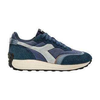 Diadora Blaue Wildleder Laufschuhe - - Shoes - Herren - Blau - 45 EU