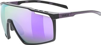 Uvex mtn perform - Outdoorbrille für Damen und Herren - starker Schutz vor Sonnenstrahlung - druckfreier Sitz & perfekter Halt - black-purple matt/purple -