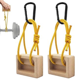Generic Kletter Hangboard - 1 Paar Holz Fingertrainingstafel,Klettertraining Hangboard - F&uuml;r Kletterer Indoor Outdoor T&uuml;rbereich Und Mehr