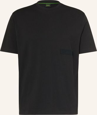 HUGO BOSS T-Shirt Structure schwarz