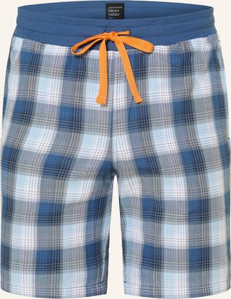 Schiesser Schlafshorts Mix+Relax blau