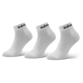 adidas Kurze Socken adidas Think Linear Ankle Socks 3 Pairs HT3451 Wei&szlig;