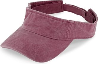 Fiebig Juno Visor mit Klettverschuss | One Size Sommercap in vielen Farben aus 100% Baumwolle | Unisex Sommerkappe mit verstellbarem Innenband (One Size, Bur