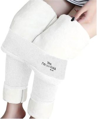 Generic Leggings thermiques pour femmes &agrave; taille haute doubl&eacute;s de polaire pour lhiver, pour sports dhiver, course, randonn&eacute;e, gym, &eacute;pais, extensibles, confort