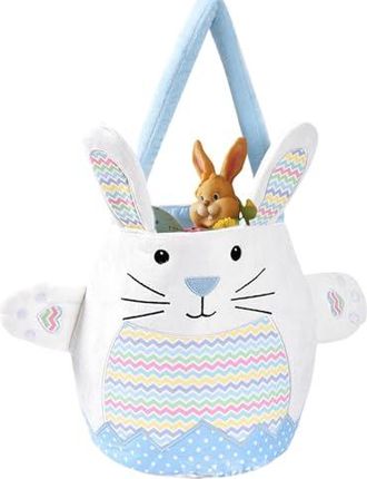 Generic Sacs de P&acirc;ques avec poign&eacute;es - Lapins r&eacute;utilisables, panier de lapin de P&acirc;ques | Sac avec poign&eacute;es - Fournitures de f&ecirc;te Spring Rabbit Eggs - Conteneu