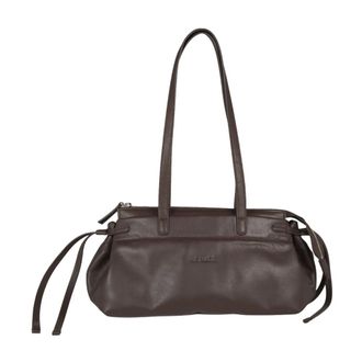 Vic Mati&eacute; Sac bowling horizontal souple Claudita - Femme - Sacs - Brun - Taille: ONE Size