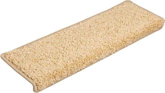 vidaXL Stufenmatten 30 Stk. 65x21x4 cm Creme Rechteckiger Rand Vidaxl