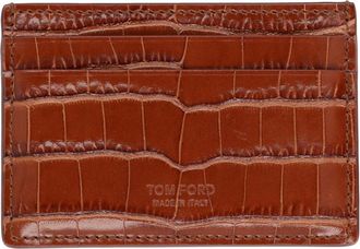 Tom Ford Homme, Accessoires, Brun, Taille: ONE Size Exotic Line Classic Card Holder