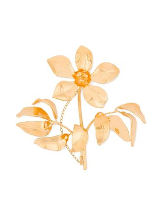 Moschino broche &agrave; motif floral