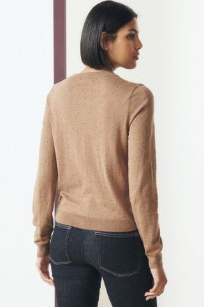 Next Strickjacke Weiche Strickjacke mit Rundhalsausschnitt (1-tlg)