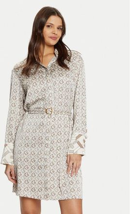 Guess Hemdkleid W5RK40 WF1T2 Grau Regular Fit