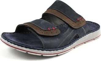 Rohde Herren Pantoletten Sandalen Pantolette Lederkombination Fu&szlig;bett Bequem Freizeit Uni