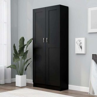 vidaXL Biblioth&egrave;que Noir 82,5x30,5x185,5 cm Agglom&eacute;r&eacute;
