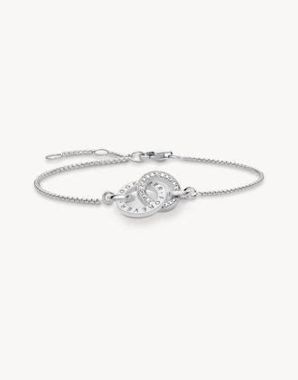 Thomas Sabo Bracelet en argent sterling 925 avec inscription &laquo; Forever Together &raquo;-Argent&eacute;