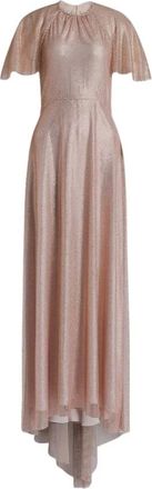 Alberta Ferretti Femme, Robes, Rose, Taille: 38 FR Mesh and Rhinestone Dress