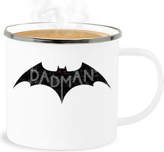 Shirtracer Emaille Becher Blechbecher - Tassen - Dadman - Papatagsgeschenk | Geschenk f&uuml;r Papa | Vatertag | Vatertagsgeschenk Kinder | Weihnachts-Geschenk Papa -