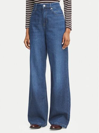 HUGO BOSS Jeans 50569156 Blau Wide Leg