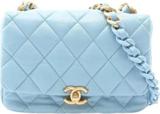 Chanel Pre-owned Sac bandouli&egrave;re vintage - Femme - Pre-owned - Bleu - Taille: ONE Size