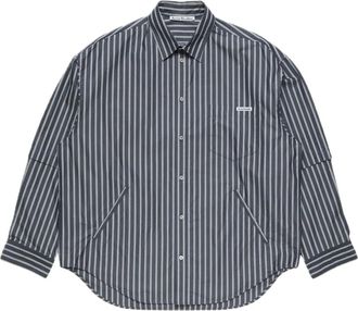 Acne Studios Homme, Chemises, Bleu, Taille: S Chemise boutonn&eacute;e &agrave; double manche