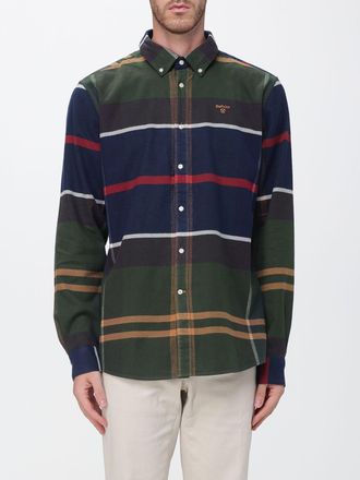 Barbour Chemise &agrave; manches longues en coton &agrave; carreaux avec col boutonn&eacute;