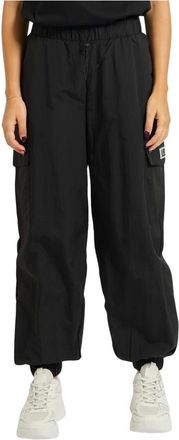 Emporio Armani Femme, Pantalons, Noir, Taille: 36 FR Contemporary Sport Nylon Cargo Pantalons