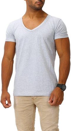 Joe Franks T-Shirt (1-tlg) mit tiefem V-Ausschnitt