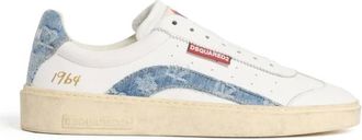 Dsquared2 Homme, Chaussures, Blanc, Taille: 44 EU D2 Monogram Rider Baskets