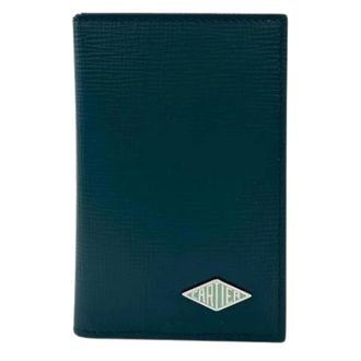Cartier Pre-owned Card Case Leather Cardholder - Homme - Pre-owned - Vert - Taille: ONE Size