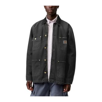 Carhartt Work in Progress Homme, Vestes, Noir, Taille: L OG Chore Coat