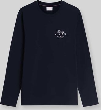 Tommy Hilfiger Regular Fit Langarmshirt aus reiner Baumwolle
