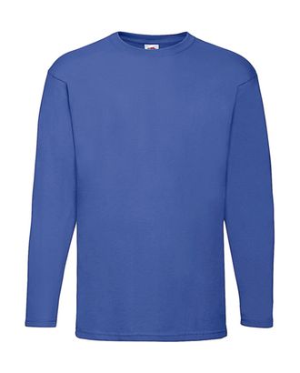 Fruit Of The Loom Longsleeve Langarm T-Shirt in 7 Farben und 5 Gr&ouml;ssen Blau,L