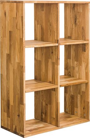 Livetastic Regal, Eiche, Holz, Wildeiche, massiv, 4 F&auml;cher, 75.4x112.2x35 cm, in verschiedenen Gr&ouml;&szlig;en erh&auml;ltlich, Wohnzimmer, Regale, B&uuml;cherregale