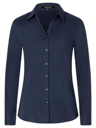 More & More Langarmbluse klassische Business-Stretchbluse