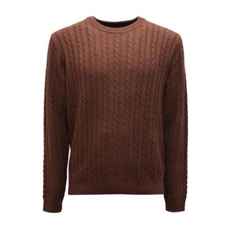 Sun 68 Wollmischungs-Pullover - - Knitwear - Herren - Braun - XL
