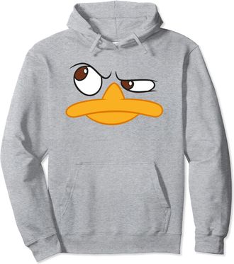 Disney Phineas und Ferb Perry Platypus Big Face Outline Pullover Hoodie