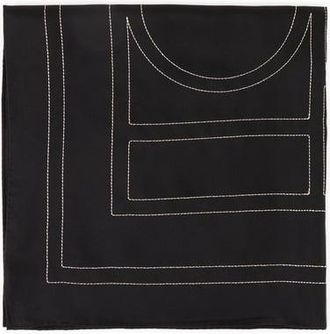 Toteme Foulard brod&eacute; en soie