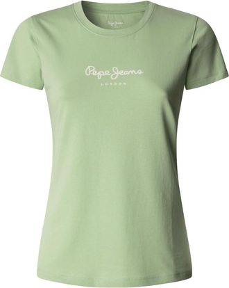 Pepe Jeans London New Virginia SS N T-Shirt für Damen, grün, X-Small