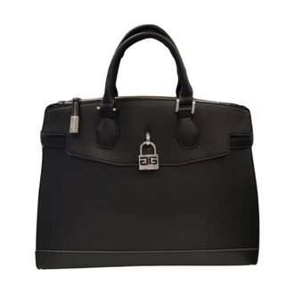 Gaëlle Paris Femme, Sacs, Noir, Taille: ONE Size Sac à main noir avec logo verrou