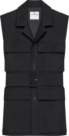 Courr&egrave;ges veste &agrave; taille ceintur&eacute;e - Noir