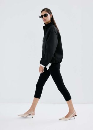 Mango Spitz zulaufender Schuh mit Kitten-Absatz ecru - Damen - 36 - MANGO