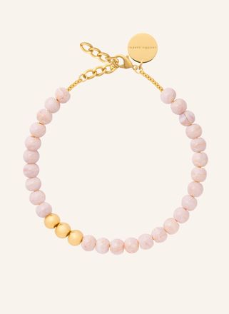 Vanessa Baroni Vanessa Baroni Halsketten Mini Beads Gold Ivory Rose Marble By Glambou gold