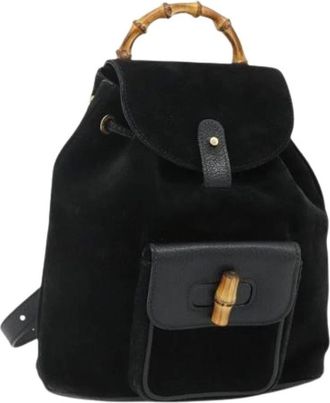 Gucci unisex, Pre-owned, Noir, Taille: ONE Size Sac &agrave; dos Bamboo Pre-owned