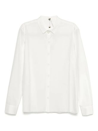 Label Under Construction chemise à fermeture dissimulée - Blanc